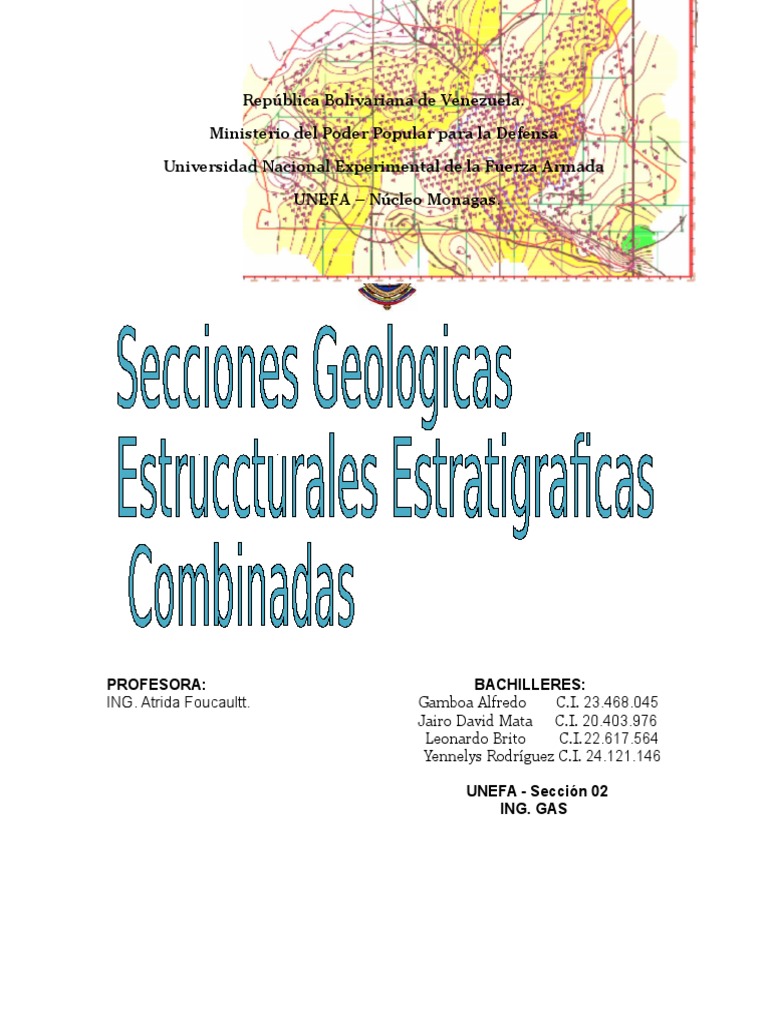 GEOLOGIA Secciones Geologicas | PDF | Estrato | Geología