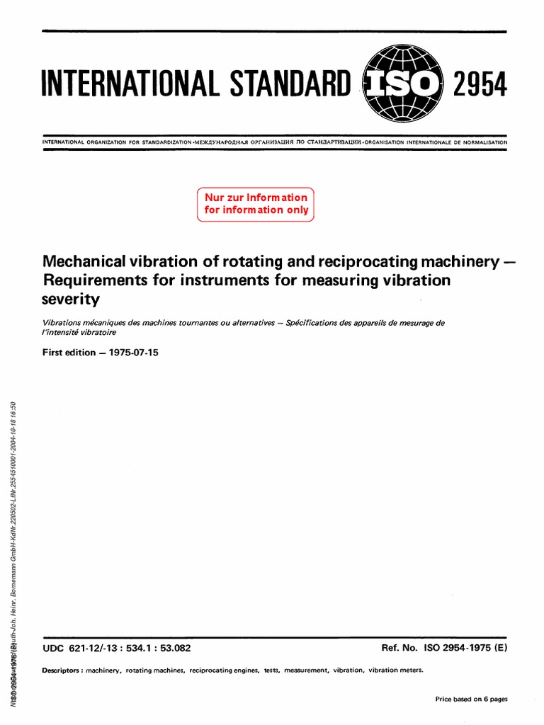 Iso 2954 | PDF