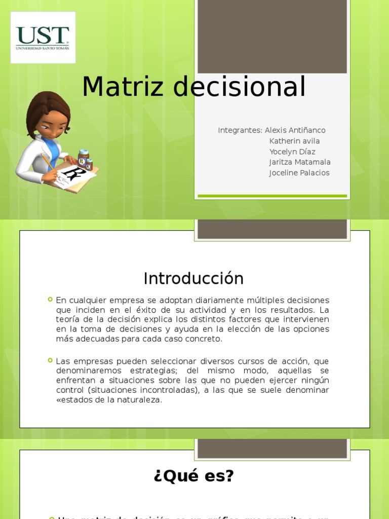 Matriz decisión equipo | PDF | Toma de decisiones | Ciencia cognitiva