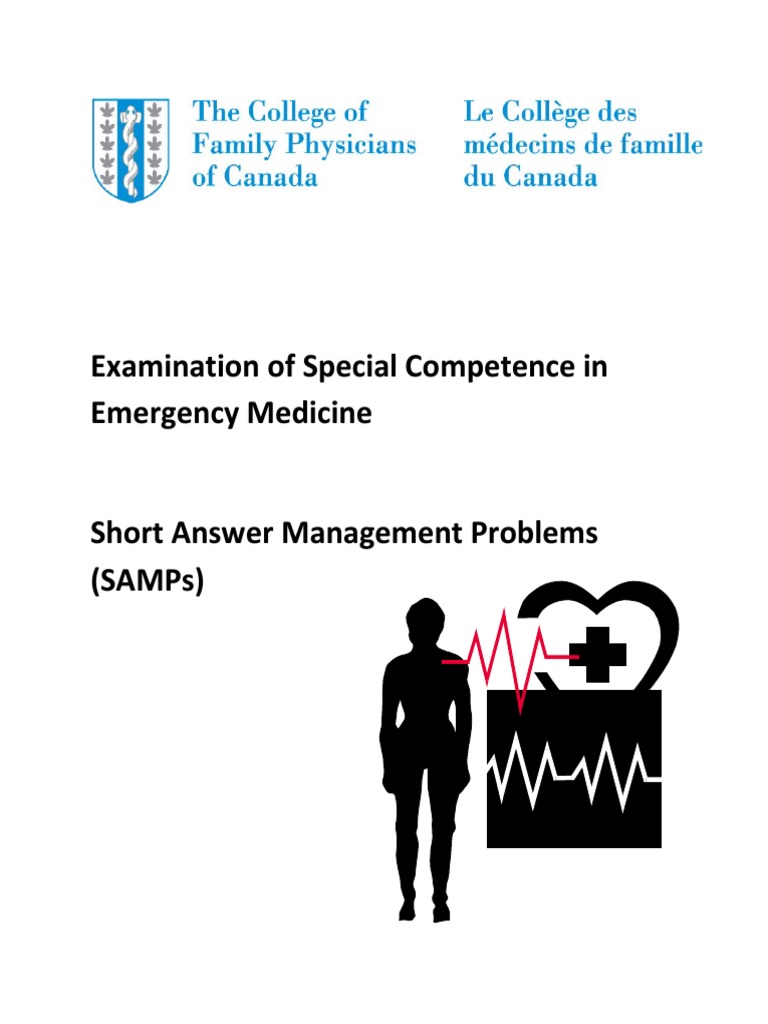 SAMPs for Emergency Medicine Exam | PDF | Bleeding | Test (Assessment)