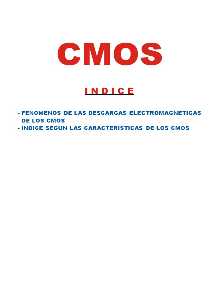 Manual Cmos. | PDF | Cmos | Electrostática