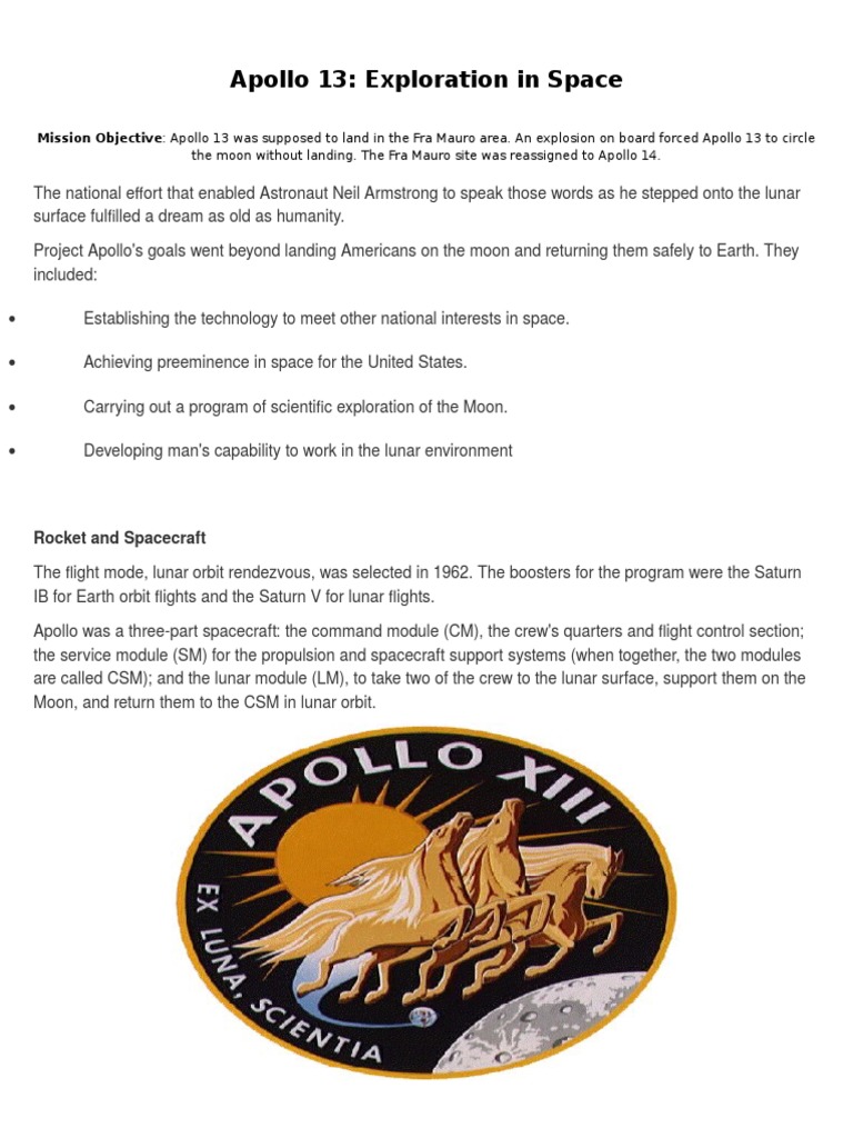Apollo 13 | PDF