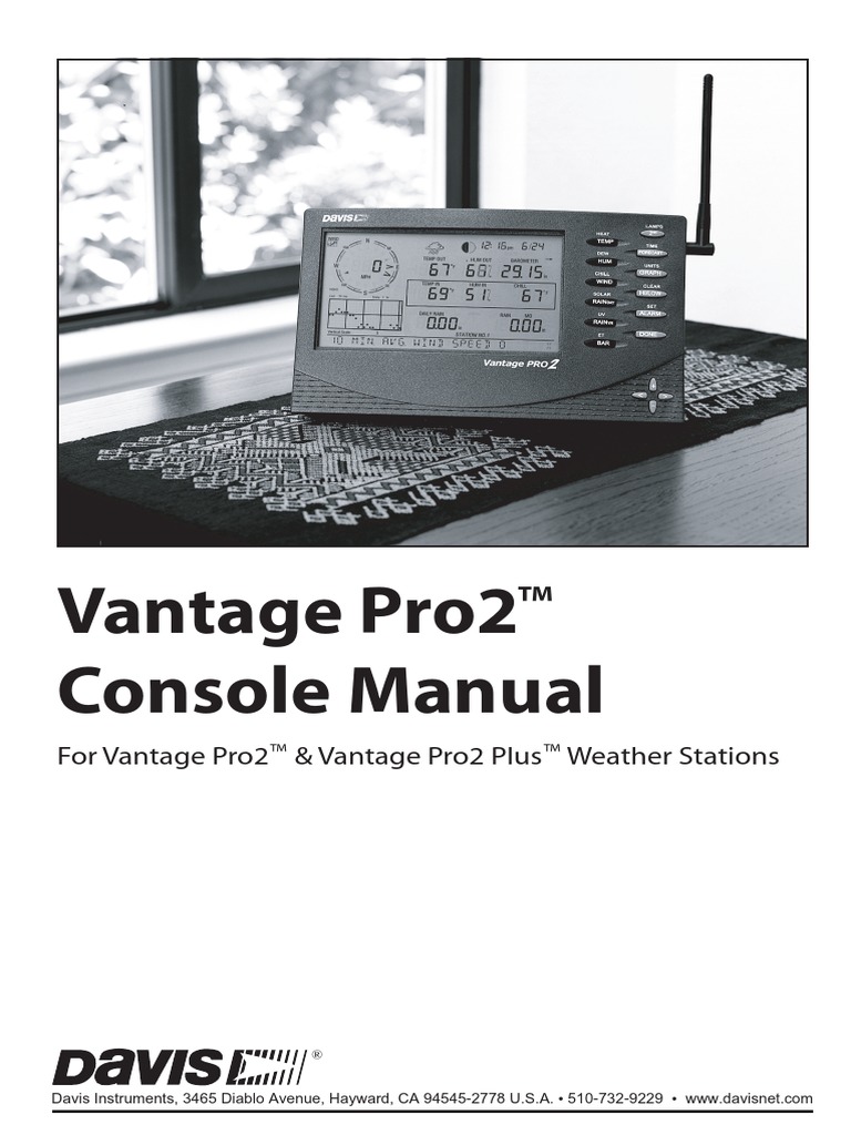 Vantage Pro 2 | PDF