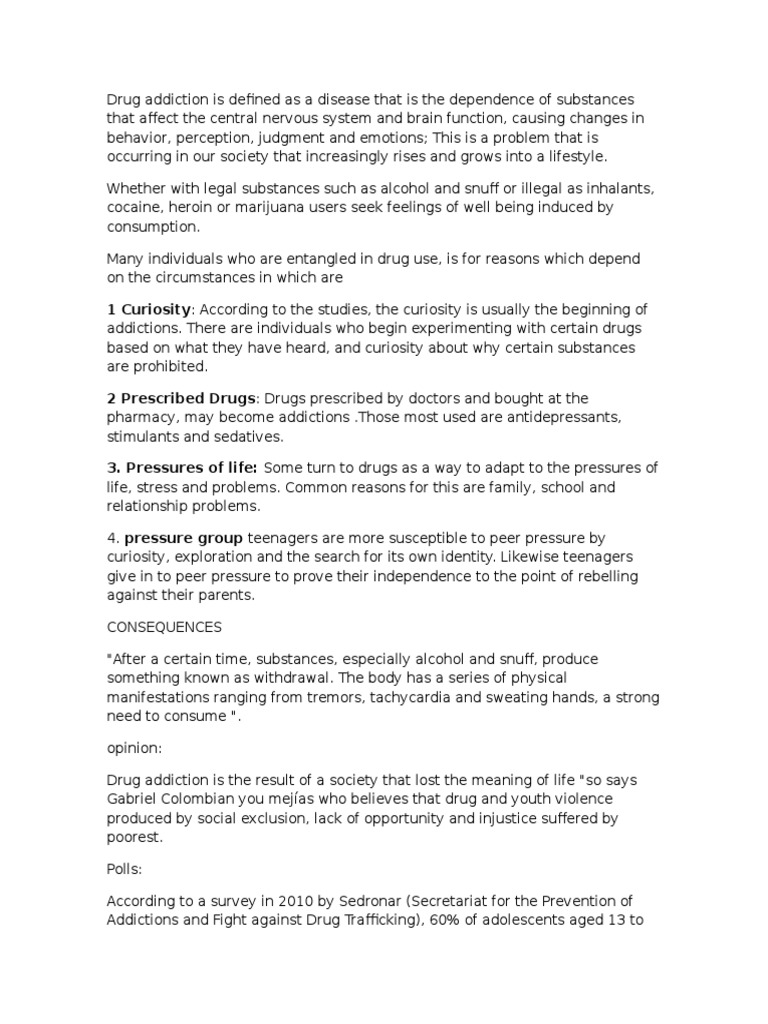 Understanding Drug Addiction Causes | PDF | Self-Improvement