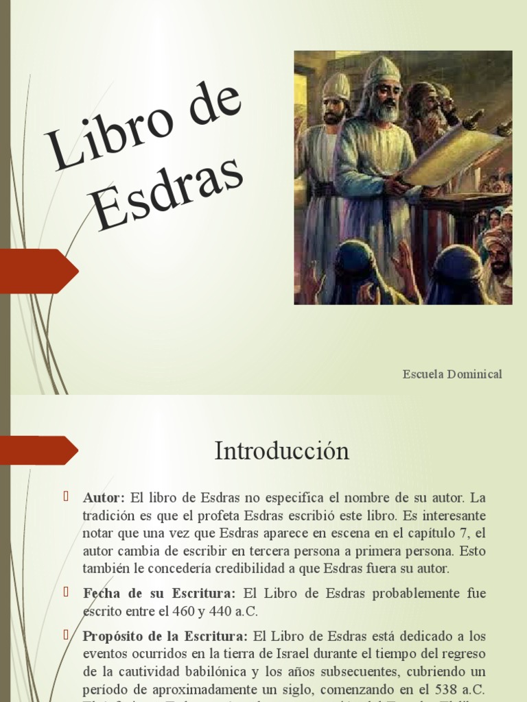 Libro de Esdras | PDF | Templo en jerusalén | Ezra