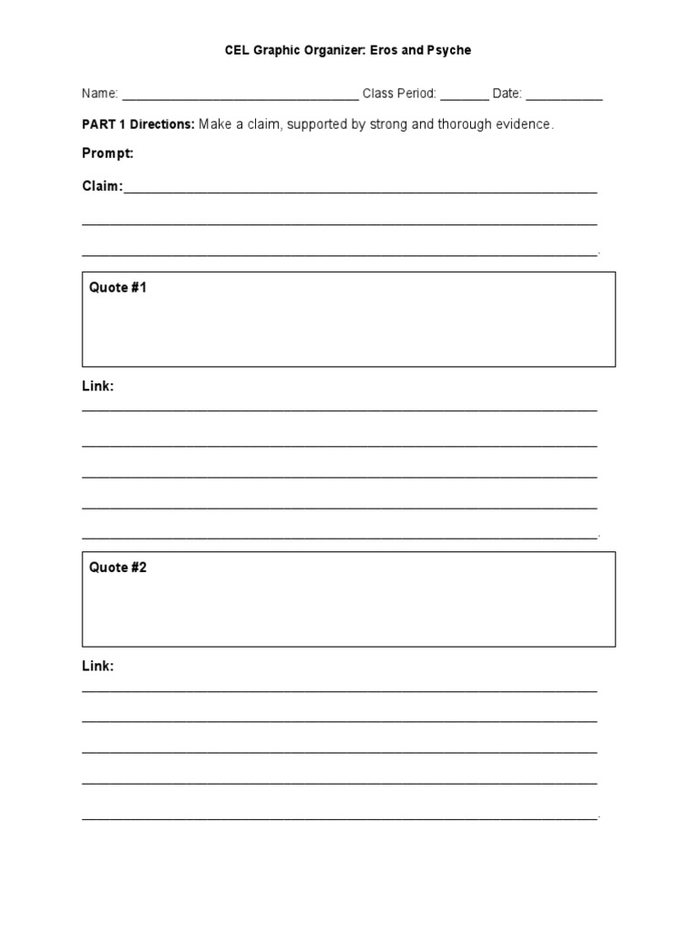 Make A Claim, Supported by Strong and Thorough Evidence | PDF