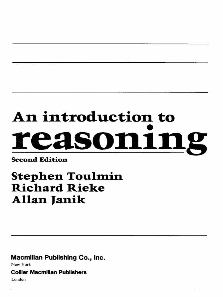 Intro To Reasoning | PDF