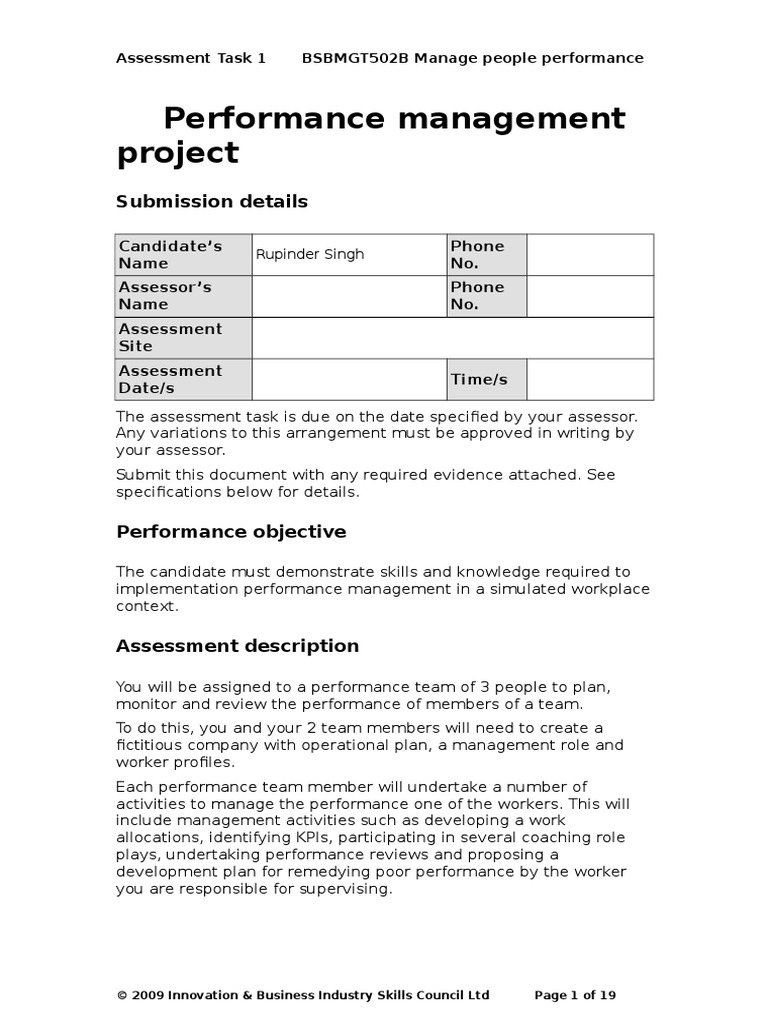 Performance Mangement | PDF | Strategic Management | Goal Setting