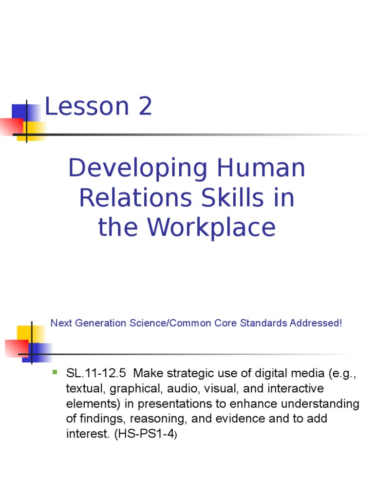 B1-2 Human Relation Skills | Pdf | Leadership | Self Esteem