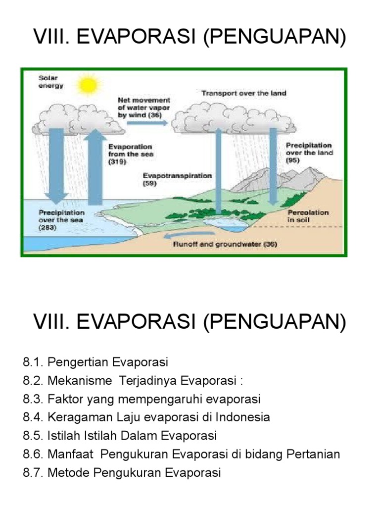 Viii. Evaporasi | PDF