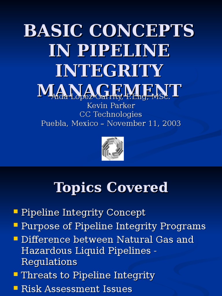 Pipeline Integrity Management Overview | PDF | Pipeline Transport ...