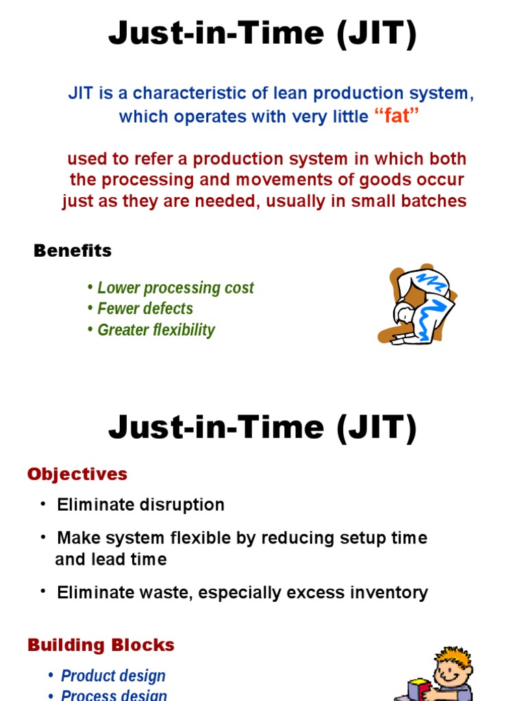 JIT Is A Characteristic of Lean Production System, Which Operates With ...
