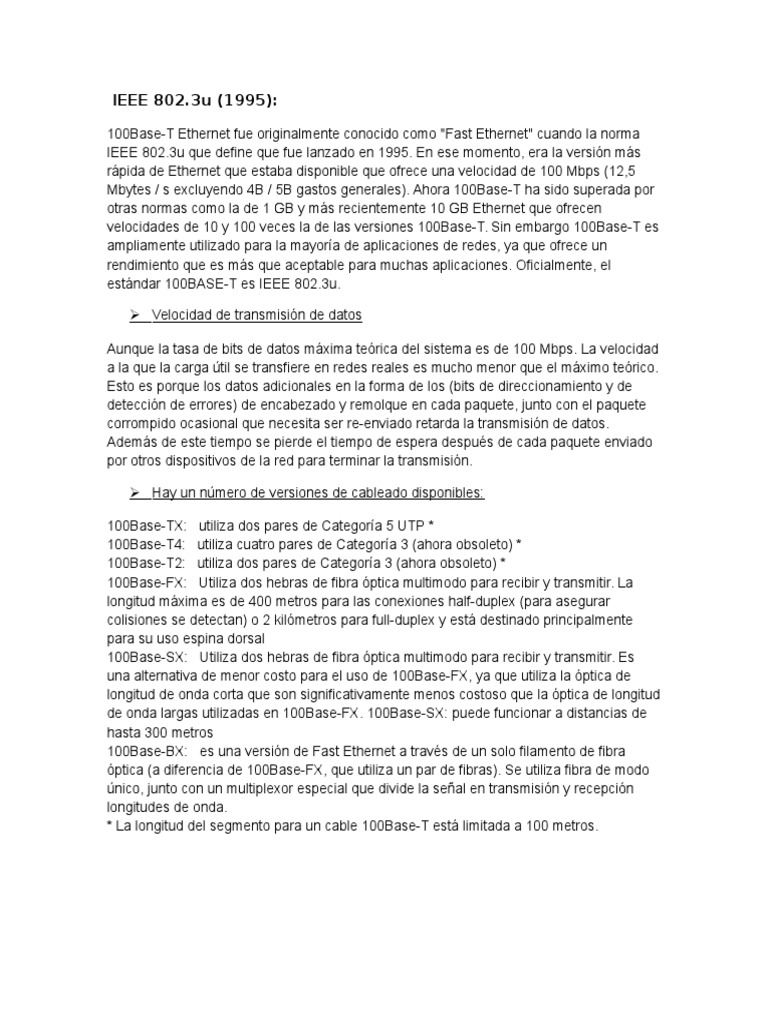 Ieee 802 | PDF | Protocolos de red | Tecnología digital
