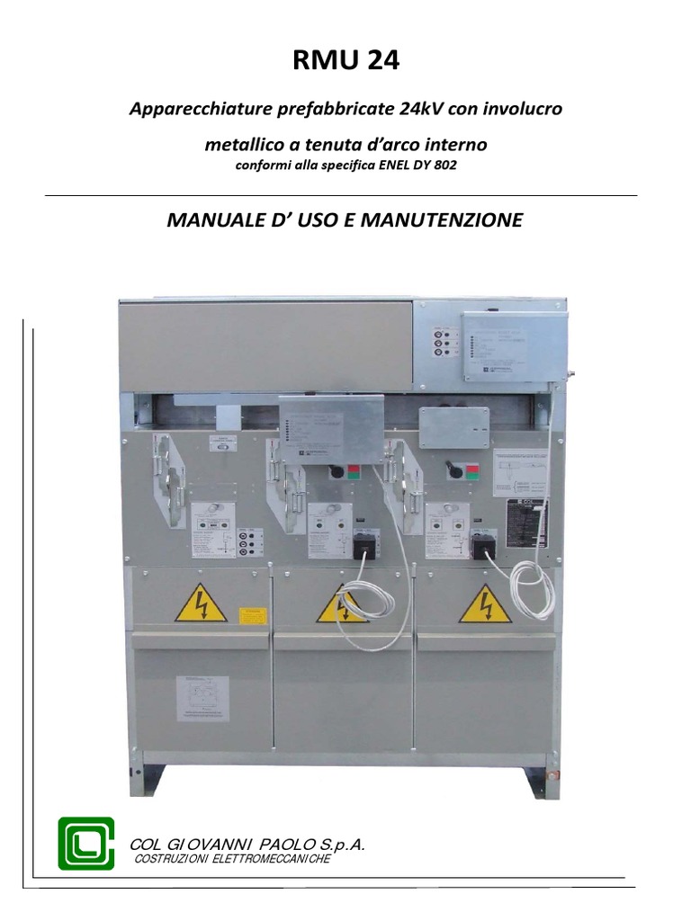 Instruction and operation manual for RMU