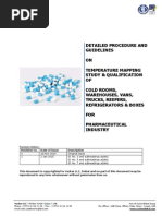 Temperature Mapping Guidelines for Pharma | PDF | Refrigeration | Warehouse
