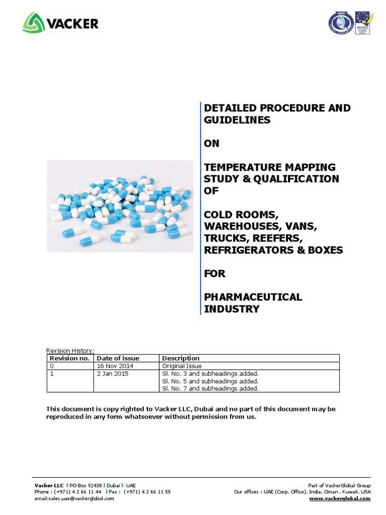 Guidelines For Temperature Mapping Study and Qualification of Cold ...