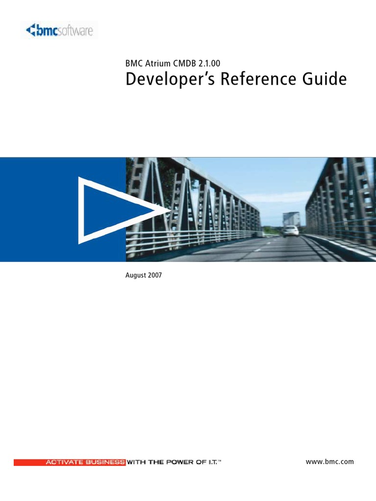 Bmc Atrium Cmdb 2 1 00 Developer S Reference Guide Pdf Application