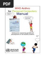 WHO Anthro Dan WHO Anthro Plus | PDF