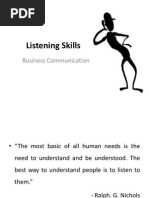 Active Listening Techniques Handout | PDF | Body Language | Communication