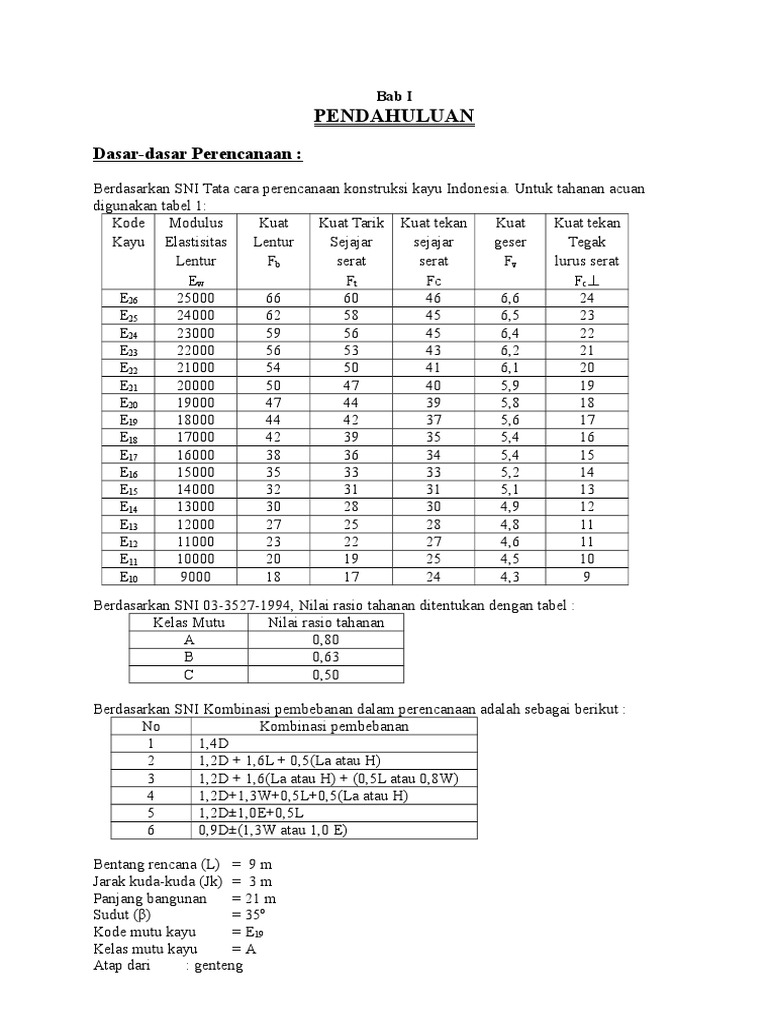 Tugas Besar Struktur Kayu | PDF