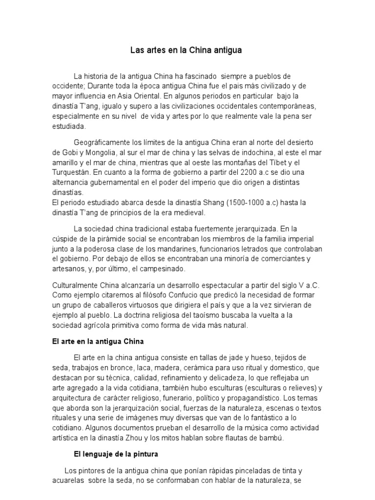 La Historia de La Antigua China Ha Fascinado Siempre A Pueblos de ...