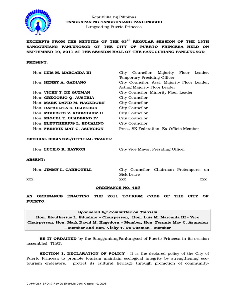 Tourism Code of Puerto Princesa | Bathroom | Tourism