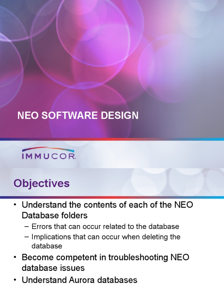 NEO Software Design | PDF | Databases | Sql