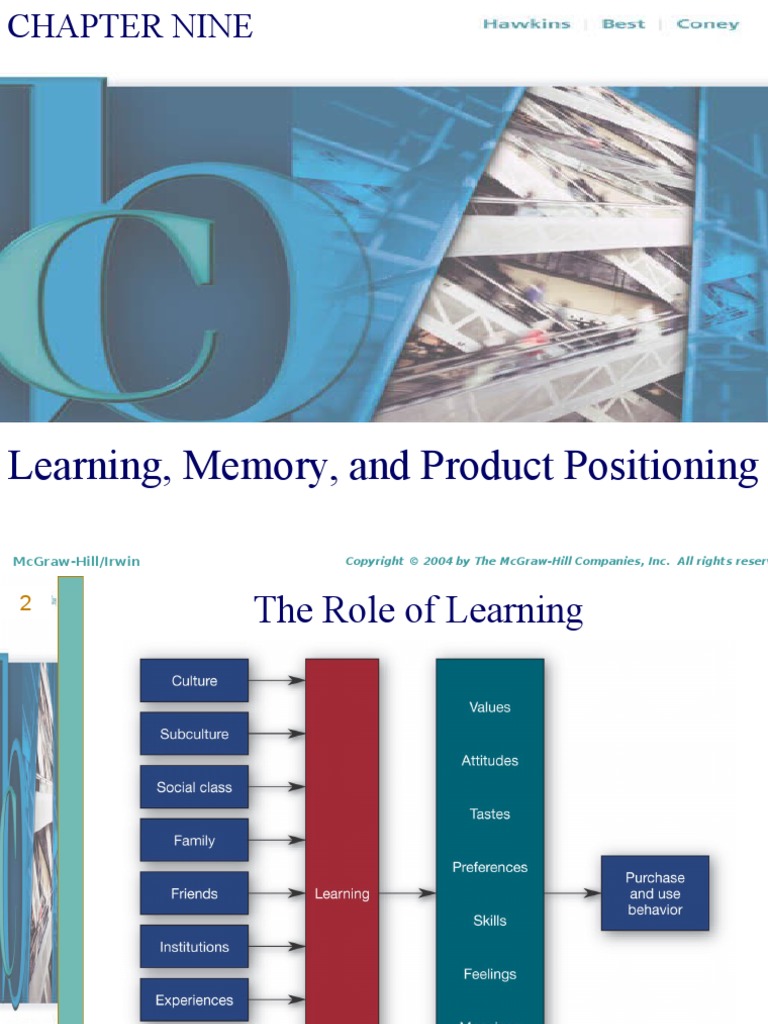 Learning, Memory, and Product Positioning | PDF | Memory | Recall (Memory)