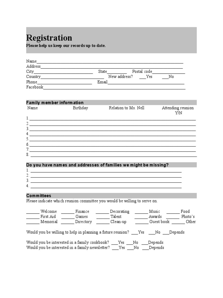 Registration | PDF