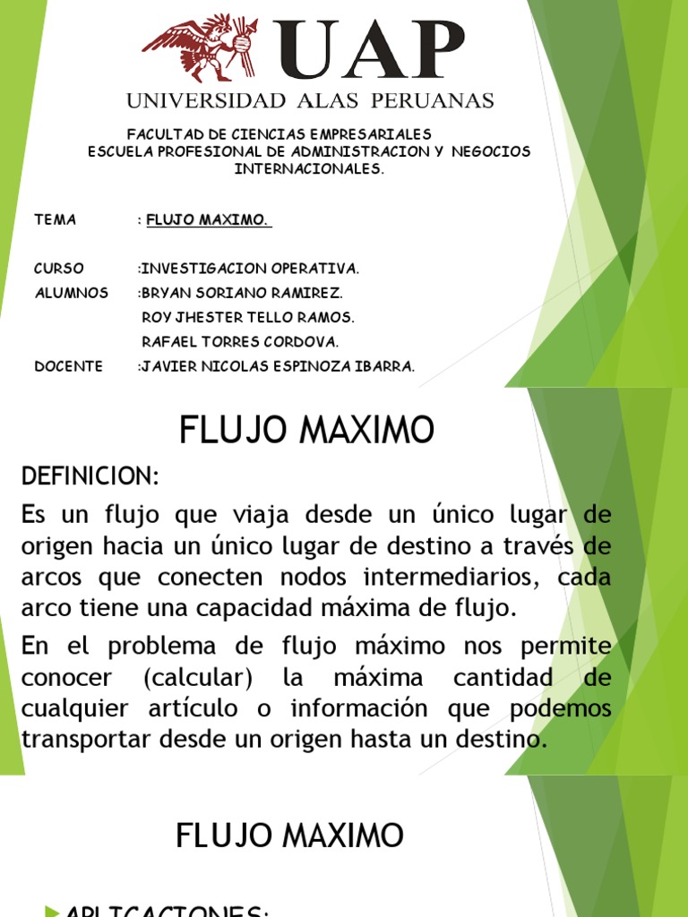 Flujo Maximo | PDF | Algoritmos | Transporte