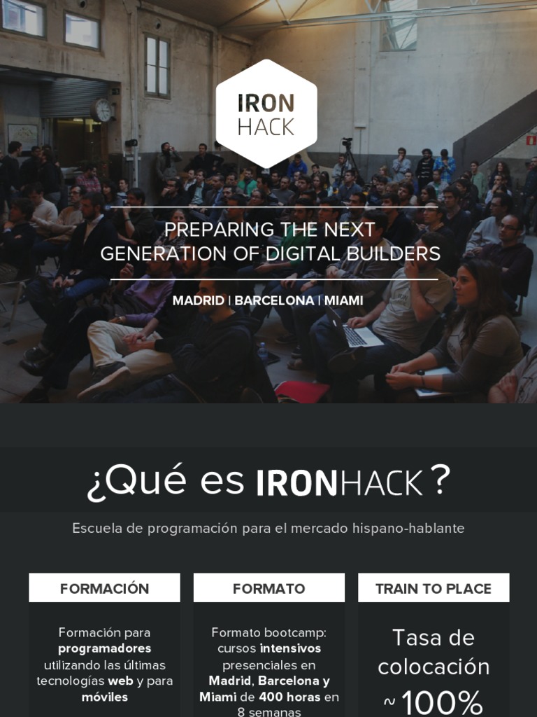Ironhack Presentation | PDF | Desarrollo de software | Informática