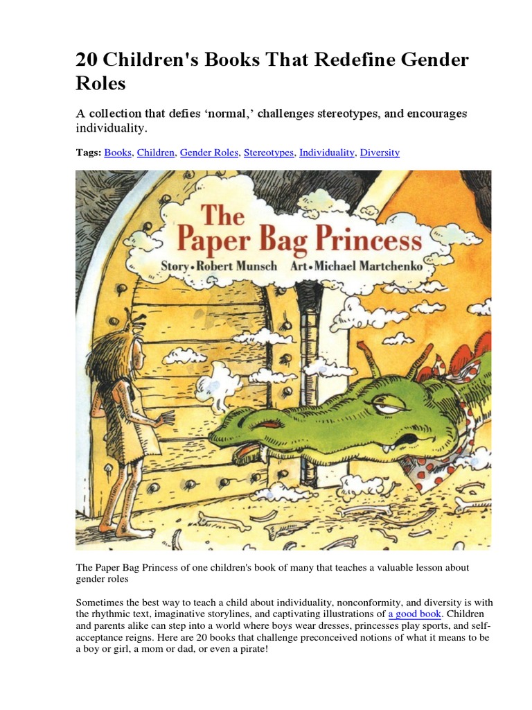 20 Children's Books That Redefine Gender Roles | PDF | Clothing