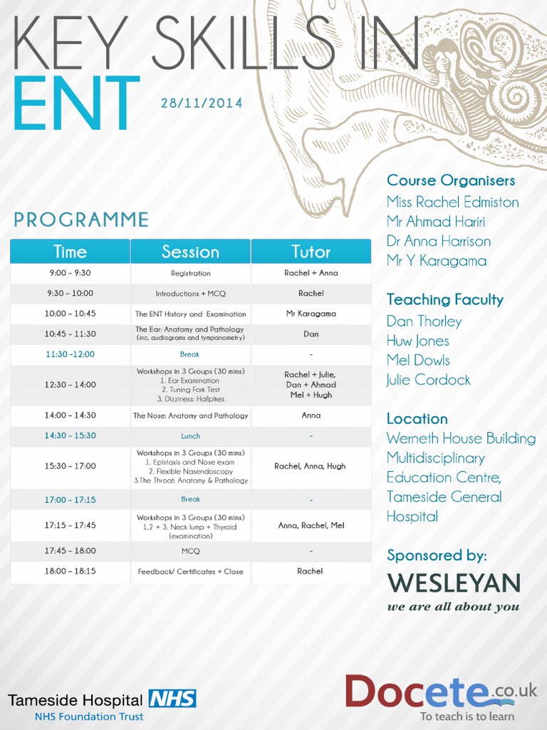 ENT Key Skills Poster | PDF