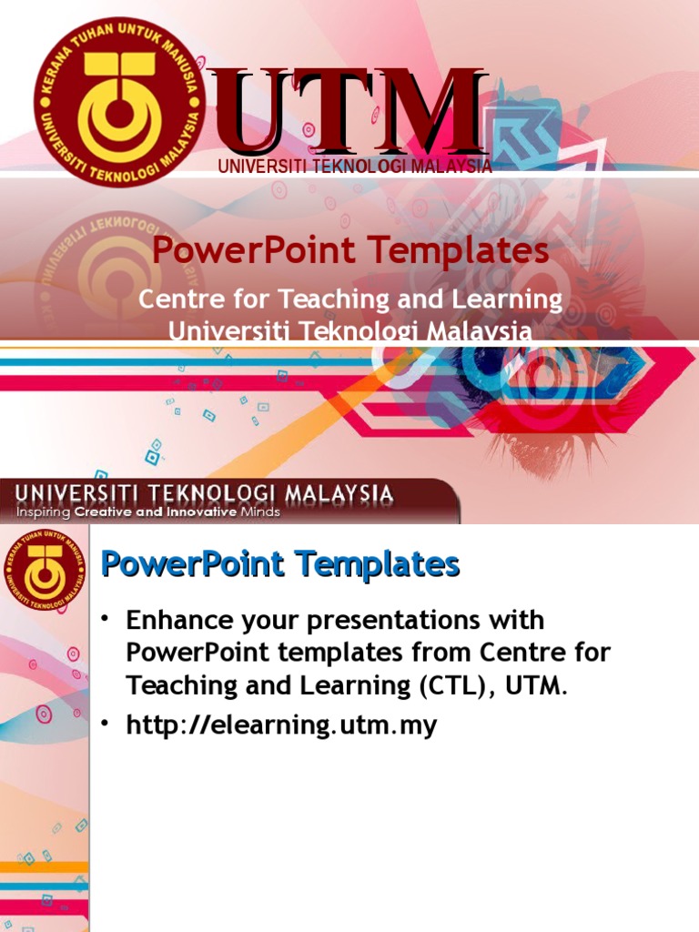 UTM PowerPoint Templates for Teaching | PDF