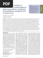 Modified Bass Toothbrushing Technique Guide | PDF | Oral Hygiene ...