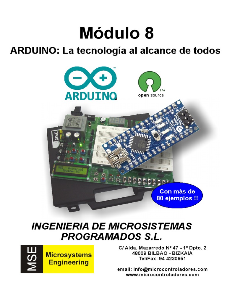Manual de Usuario Modulo 8 | PDF | Arduino | Entorno de desarrollo integrado