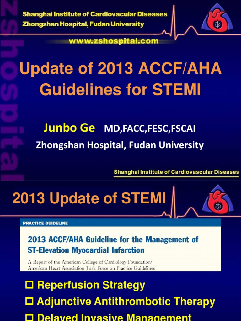 Guideline For Stemi | PDF | Wellness | Technology & Engineering