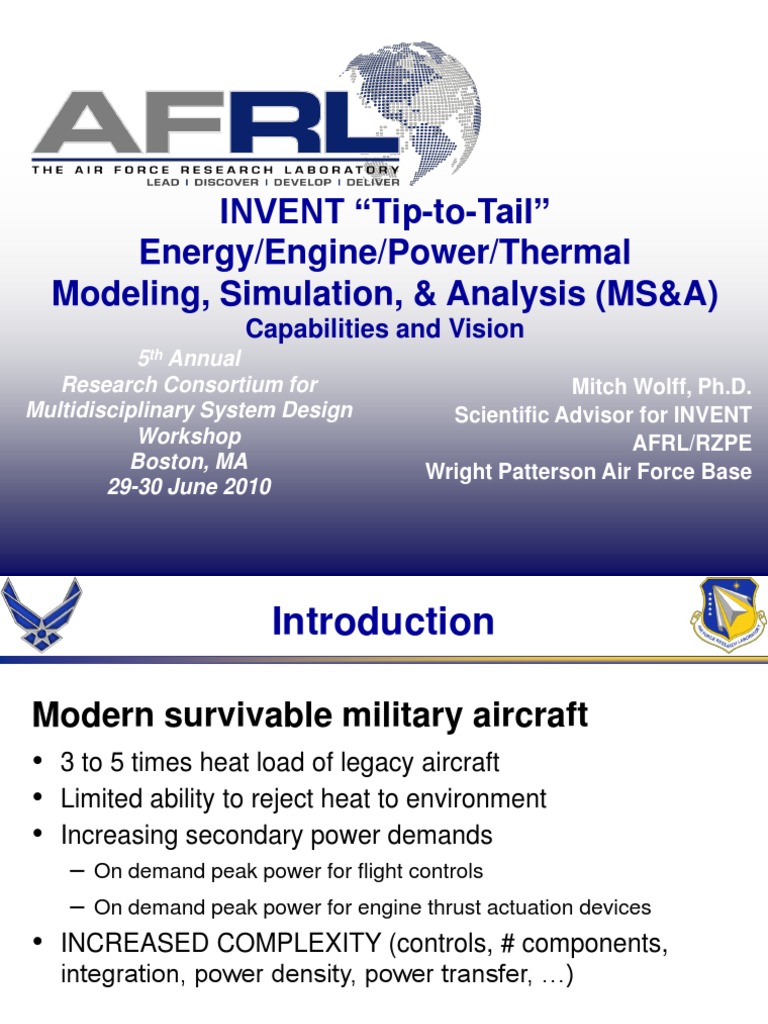 Invent AFRL | PDF | Simulation | System
