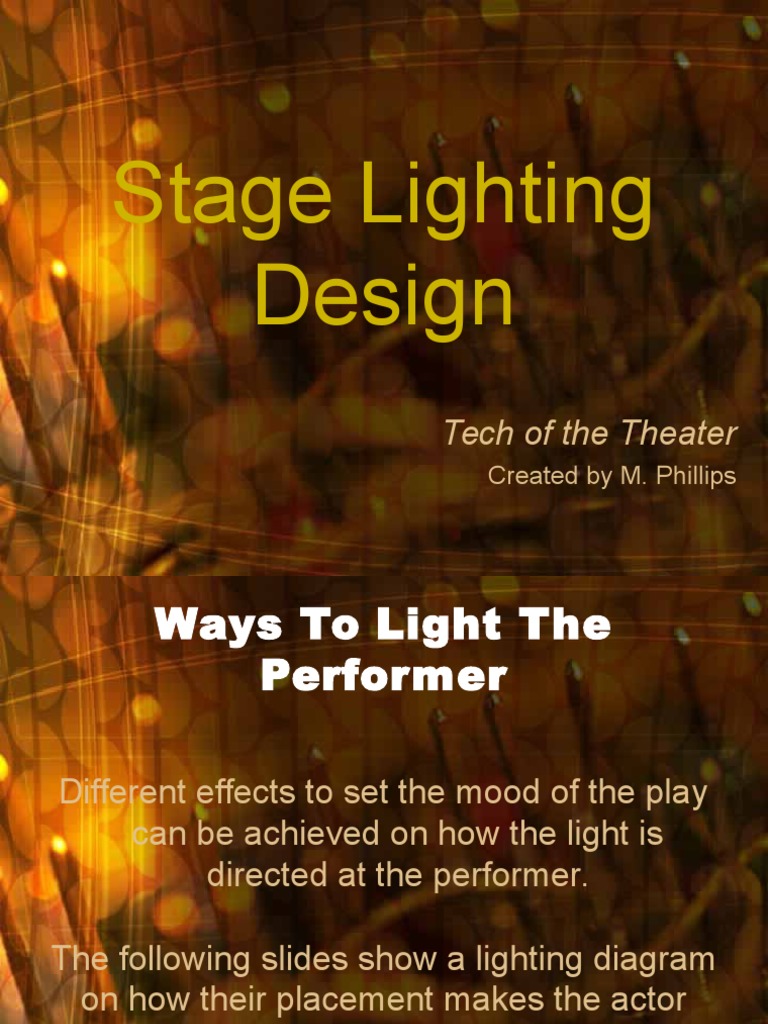 Stage Lighting Techniques and Diagrams | PDF