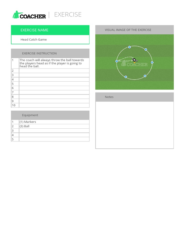 Head Catch Game Exercise Instructions | PDF