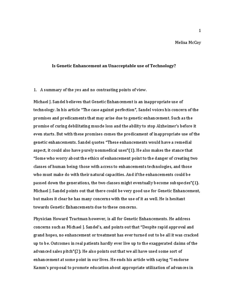 Genetic Enhancement | PDF | Gene Therapy | Genetics