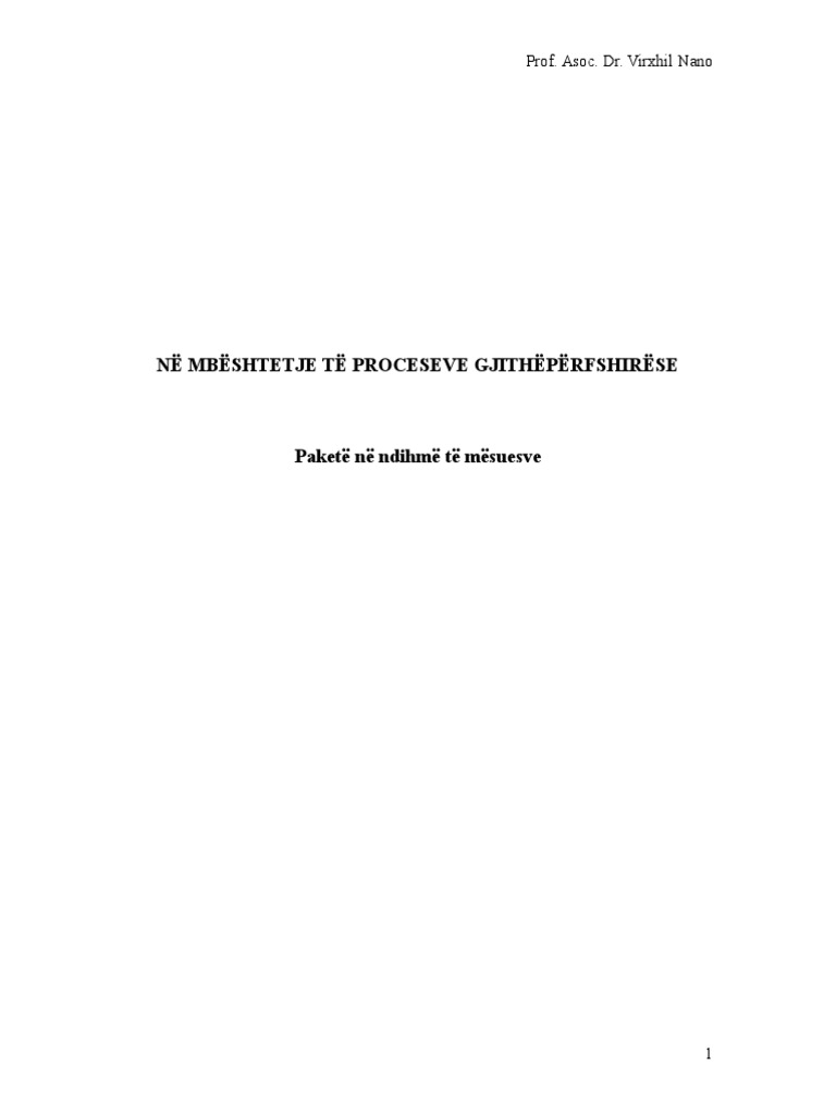 Kurrikula Dhe Arsimi Gjithëpërfshirës | PDF