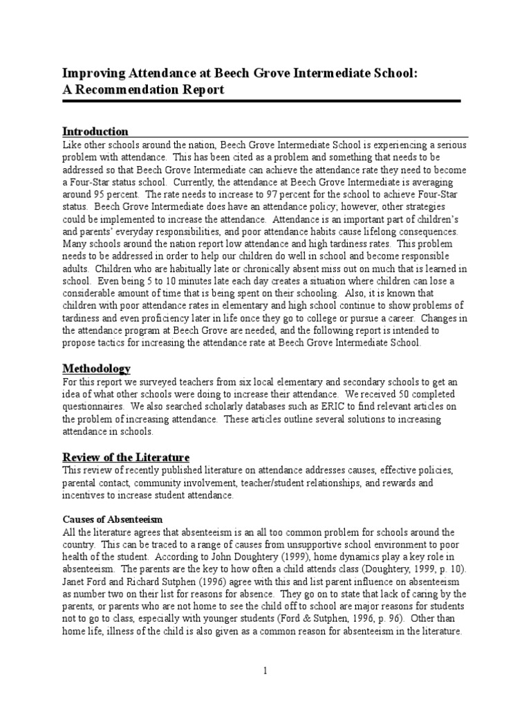 Rec Report SAMPLE Hornets | PDF | Teachers | Cognition