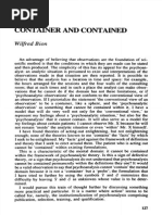 Bion's Containment Theory Explained | PDF | Object Relations Theory ...