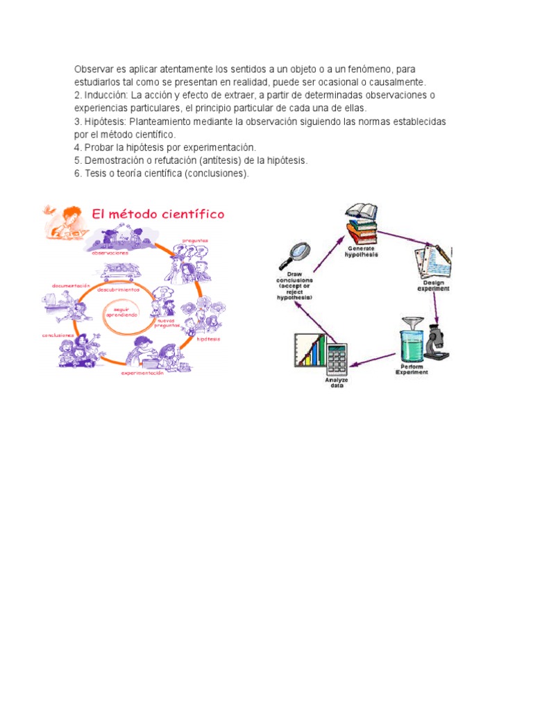 Pasos Del Metodo Cientifico | PDF | Ciencia y matemáticas