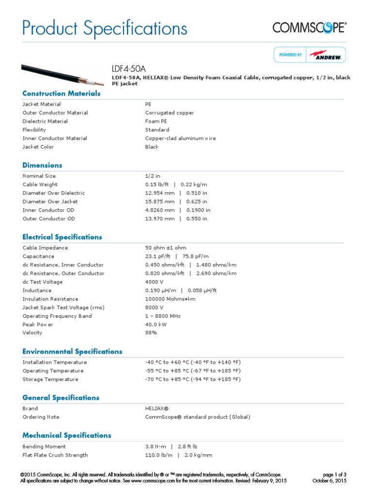 Product Specifications Product Specifications: Ldf4 LDF4 - 50A 50A ...