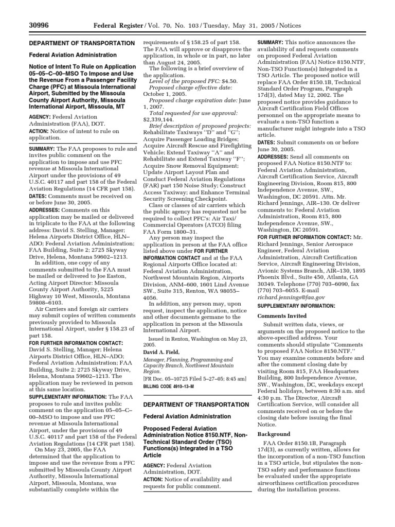 Notice: Committees Establishment, Renewal, Termination, Etc.: Non ...