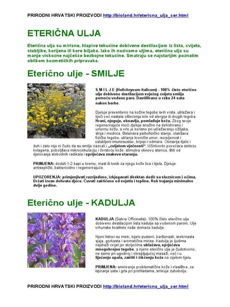 Eterična ulja | PDF