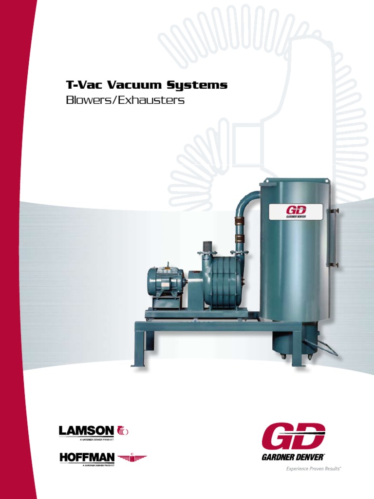 T-Vac Vacuum Systems: Blowers / Exhausters | PDF | Vacuum Cleaner ...