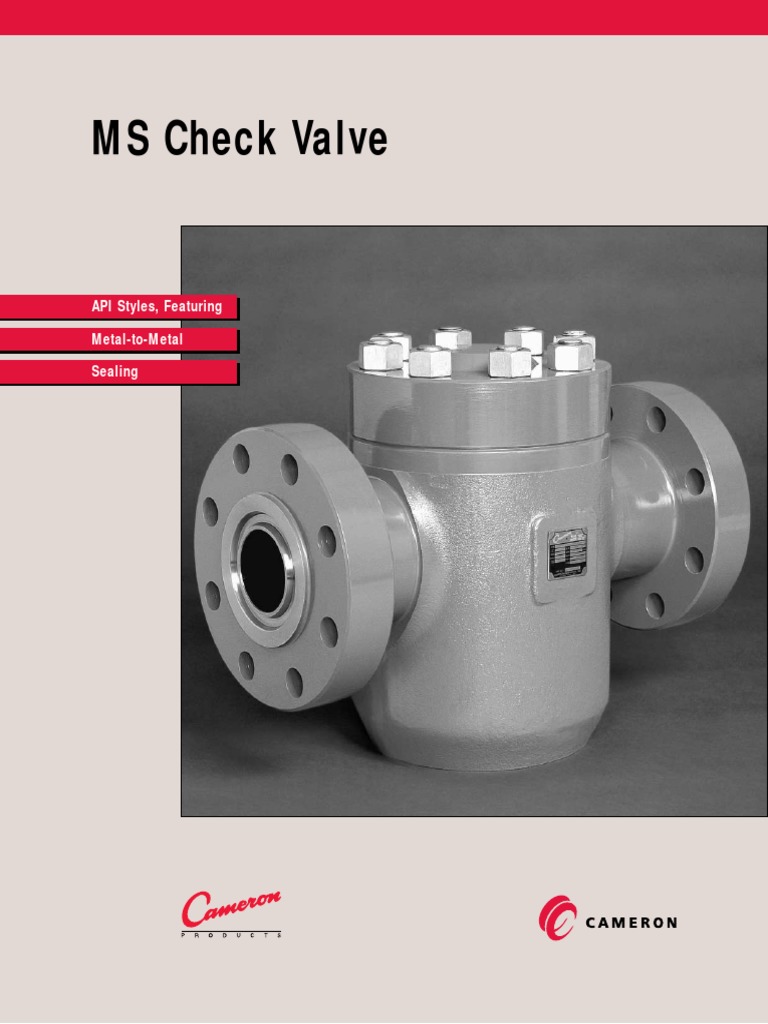 valvula chek cameron.pdf | Valve | Gas Technologies